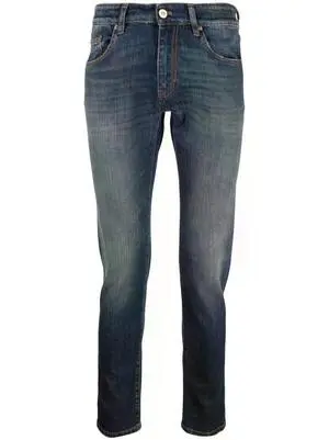 PT TORINO Slim-cut Washed Jeans - Blue