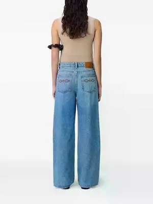 Claudie Pierlot Wide-leg Faded Jeans