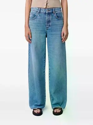 Claudie Pierlot Wide-leg Faded Jeans