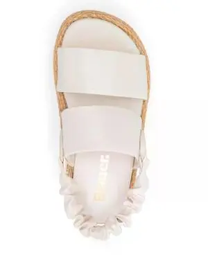 BLAUER. Round-toe Platform Sandals