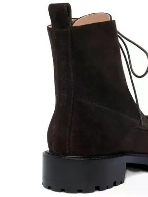 MALONE SOULIERS Miller Lace Up Combat Boots - Brown