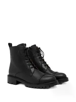 MALONE SOULIERS Miller Combat Boots - Black