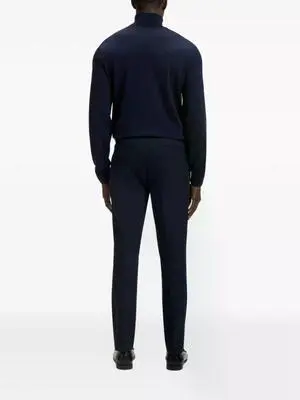 BOSS Cotton-blend Straight-leg Trousers