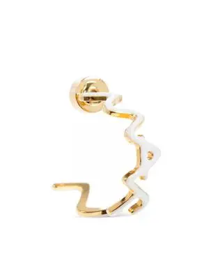 Marni Zigzag-hoop Earrings - Gold