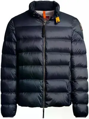 PARAJUMPERS Quilted Jacket With Logo Patch - Blue