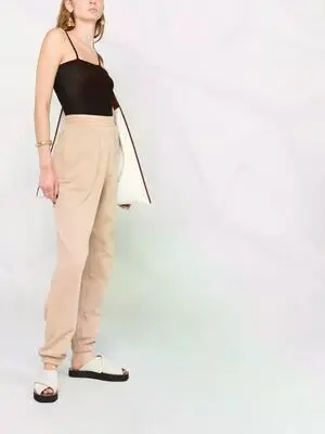 BASERANGE Crossover Strap Vest Top In Organic Cotton