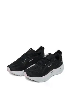 Brooks Glycerin 22 Lace-up Round Toe Chunky Sole Sneakers - Black