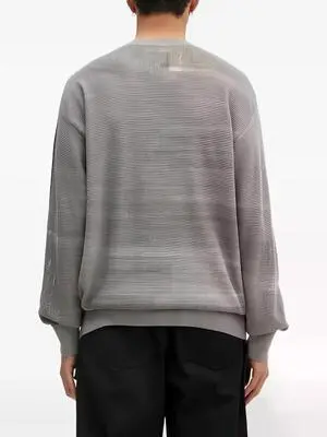 Y3 Crew Neck Sweater With Decorative Stitching