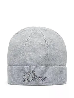 DIME Cursive Fold Beanie - Grey