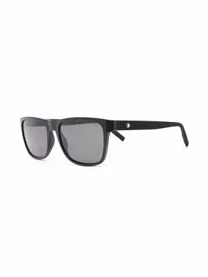 Montblanc Logo Square Tinted Sunglasses