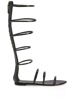 GIUSEPPE ZANOTTI Super Intrigo Gladiator Sandals - Black