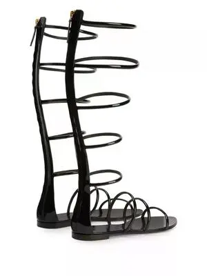 GIUSEPPE ZANOTTI Super Intrigo Gladiator Sandals - Black