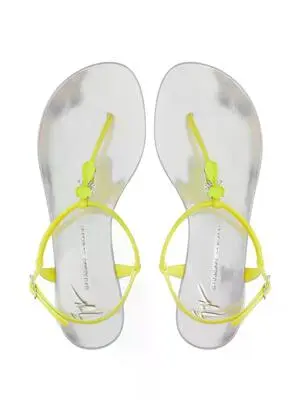 GIUSEPPE ZANOTTI Sybella T-bar Sandals - Green