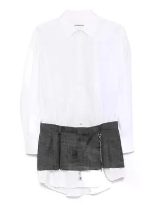 Alexander Wang Long Sleeve Shirt Dress - Grey