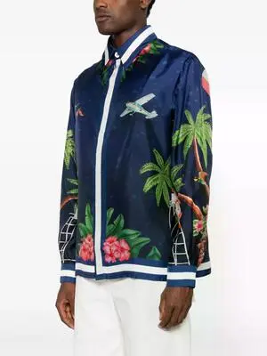 Casablanca Silk Shirt - Blue