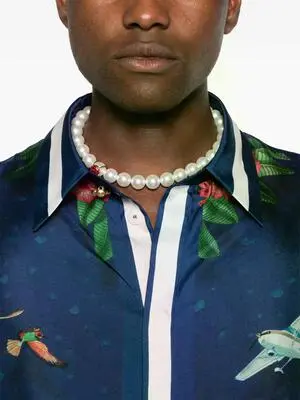 Casablanca Silk Shirt - Blue