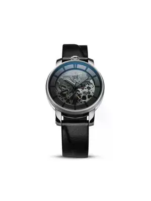 FOB PARIS Automatic Stainless Steel Skeleton Watch - Silver
