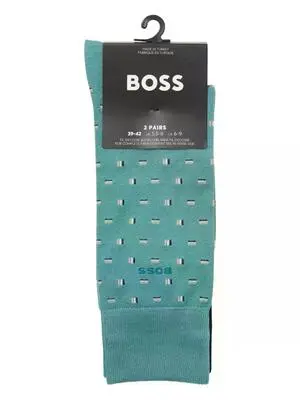 BOSS Logo Intarsia Socks