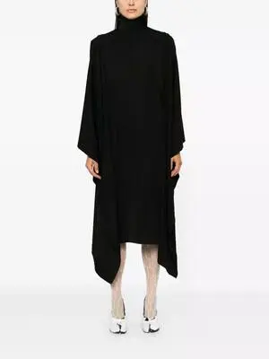 ALAINPAUL Draped Midi Dress