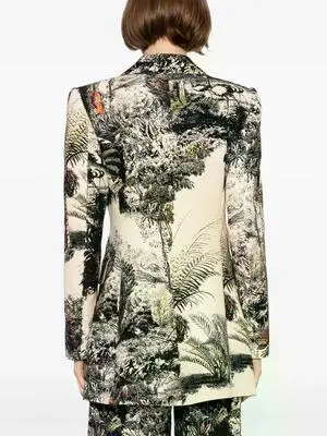ISABEL SANCHIS Landscape Print Blazer