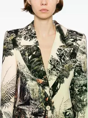 ISABEL SANCHIS Landscape Print Blazer