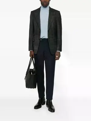 Brunello Cucinelli Cashmere High Neck Sweater - Blue