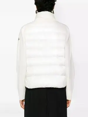 Moncler Padded Wool Cardigan - Neutrals