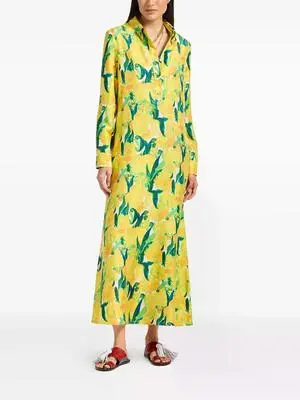 La DoubleJ Swing Shirt Dress All-over Floral Print
