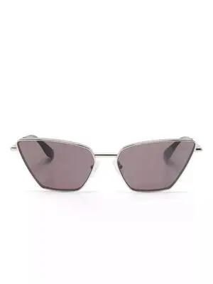 Alexander McQueen Cat Eye Sunglasses - Silver