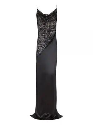 Balmain Lace-embellished Gown - Black