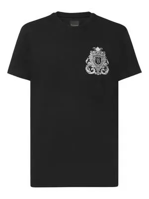 BILLIONAIRE Crest-print T-shirt - Black