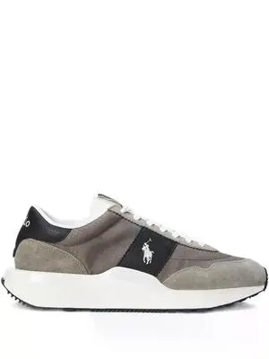 Polo Ralph Lauren Suede Panelled Trainers - Grey