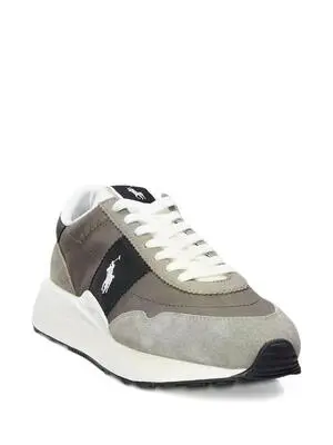 Polo Ralph Lauren Suede Panelled Trainers - Grey
