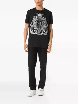 BILLIONAIRE Crest-print T-shirt - Black