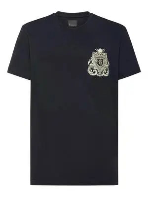 BILLIONAIRE Crest-print T-shirt - Blue