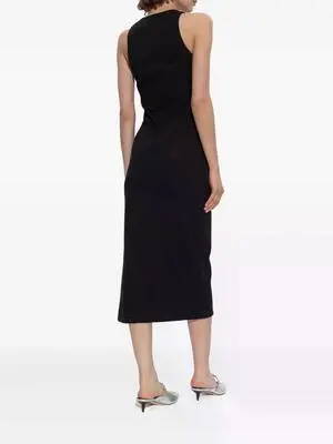 Alexander McQueen Placket Sleeveless Midi Dress