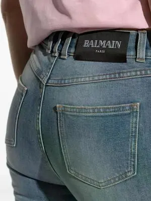 Balmain Five-pocket Whiskering Effect Jeans