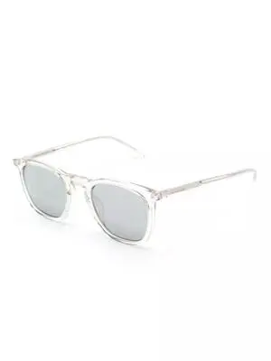 Saint Laurent Logo-engraved Square-frame Sunglasses