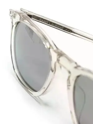 Saint Laurent Logo-engraved Square-frame Sunglasses