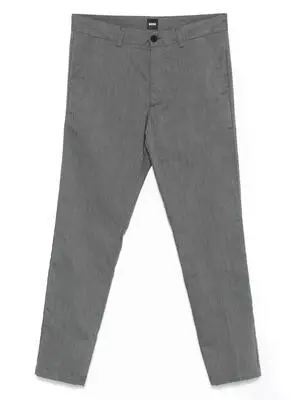 BOSS Stretch-cotton Trousers - Blue
