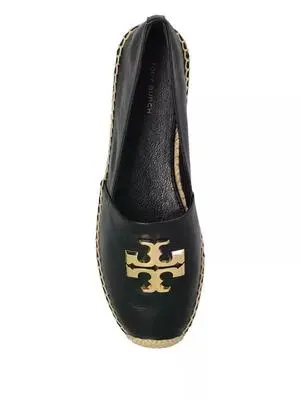 Tory Burch Eleanor Logo-embellished Espadrilles - Black
