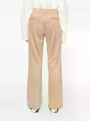 JUVIA Elasticated-waist Straight Leg Trousers