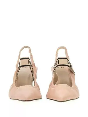 N°21 Pointed-toe Slingback Pumps - Neutrals