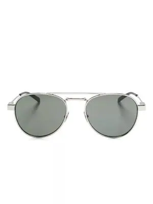 Saint Laurent Round Frame Sunglasses - Silver