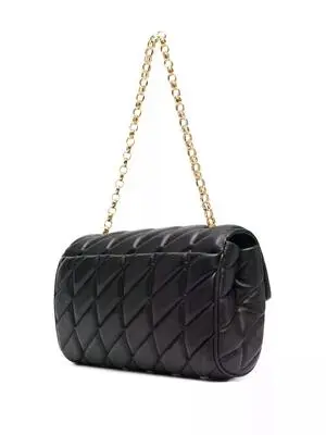 Moschino Double Smile Quilted Shoulder Bag