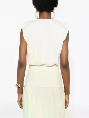 Johanna Ortiz Muraya Ribbed Knit Top - Neutrals