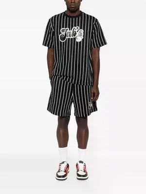 INBETWEENERS Striped T-shirt With Logo Print