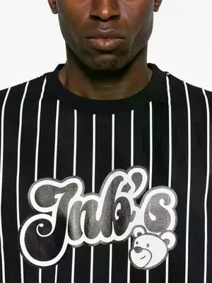 INBETWEENERS Striped T-shirt With Logo Print