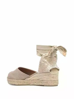 CastaÑer Lace-up Wedge Espadrilles