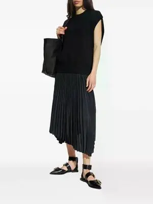 ALLSAINTS Pleated Midi Dress - Black